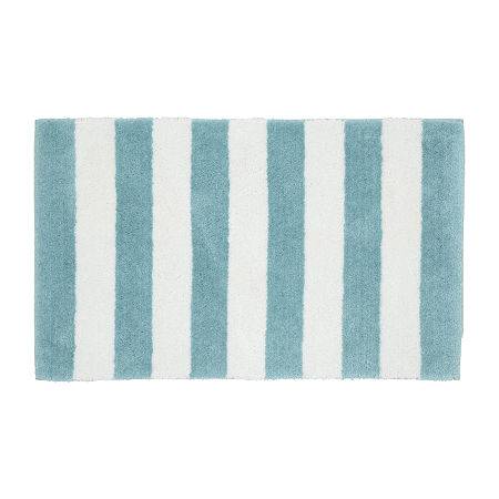 Click here for Garland Rug Beach Stripe Bath Rug  One Size  Blue prices