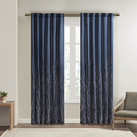 Click here for Madison Park Andora Botanical Embroidered Curtain... prices