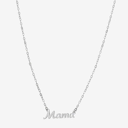 Click here for Silver Treasures Mama Womens Sterling Silver 16 In... prices