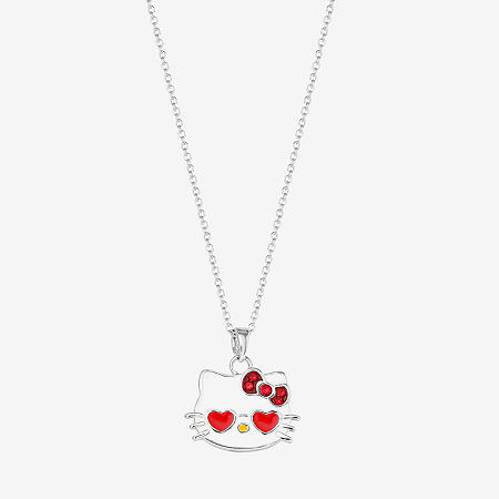 Click here for Hello Kitty Womens Red Crystal Pure Silver Over Br... prices
