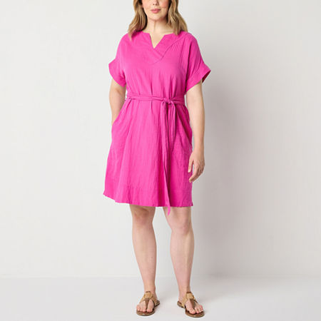 Click here for St. Johns Bay Womens Tall Short Sleeve Shift Dress... prices