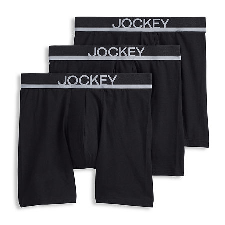 Click here for Jockey Casual Cotton Stretch Mens 3 Pack Boxer Bri... prices