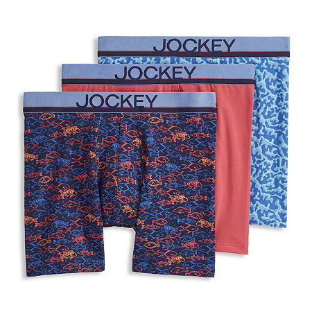 Click here for Jockey Casual Cotton Stretch Mens 3 Pack Boxer Bri... prices