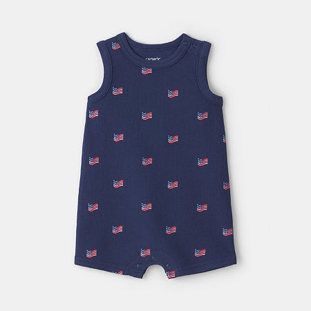 Click here for Caters Baby Boys American Flag Sleeveless Romper -... prices