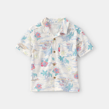 Click here for Carters Boys Short Sleeve Fitted Regular Fit Butto... prices