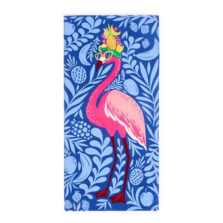 Click here for Outdoor Oasis Print Beach Towel  One Size  Blue prices