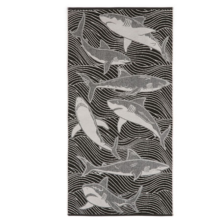 Click here for Outdoor Oasis Jacquard Beach Towel  One Size  Blac... prices
