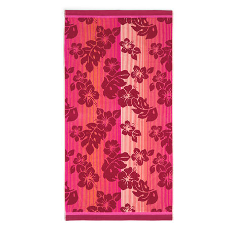 Click here for Outdoor Oasis Jacquard Beach Towel  One Size  Pink prices
