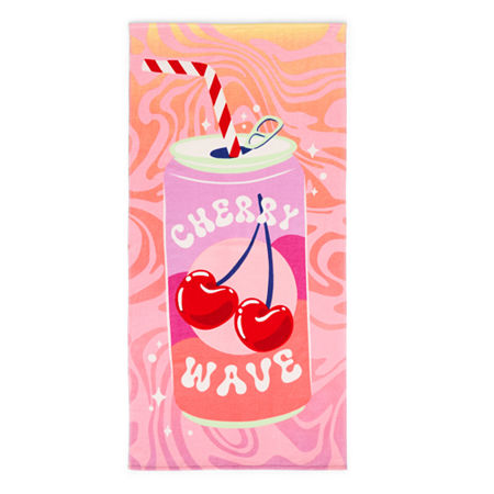 Click here for Outdoor Oasis Print Beach Towel  One Size  Pink prices