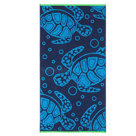 Click here for Outdoor Oasis Jacquard Beach Towel  One Size  Blue prices