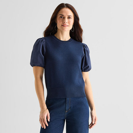 Click here for Liz Claiborne Womens Crew Neck Short Sleeve Pullov... prices