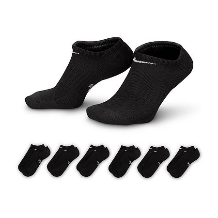 Click here for Nike Unisex 6 Pair No Show Socks  Small  Black prices