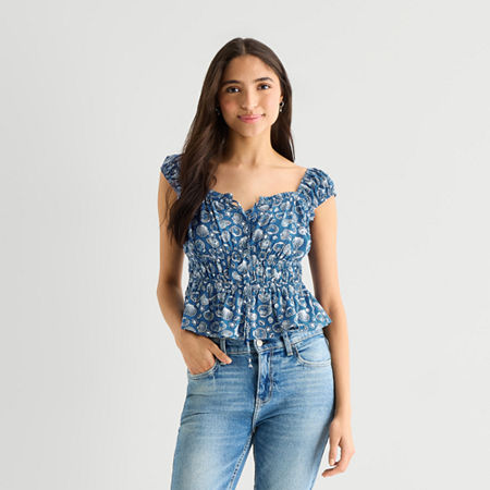 Click here for Arizona Womens Juniors Sweetheart Neck Sleeveless... prices