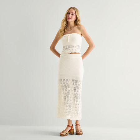 Click here for Arizona Womens Juniors Maxi Skirt  Medium  White prices