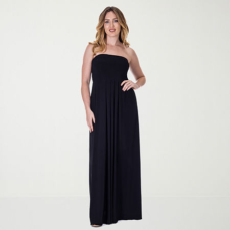 Click here for 24seven Comfort Apparel Pleated A Line Strapless M... prices