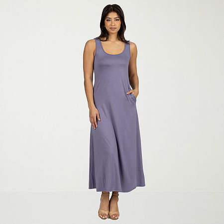 Click here for 24seven Comfort Apparel Womens Sleeveless Maxi Dre... prices