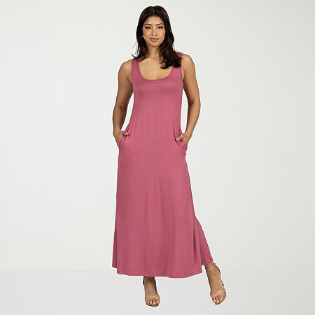 Click here for 24seven Comfort Apparel Womens Sleeveless Maxi Dre... prices