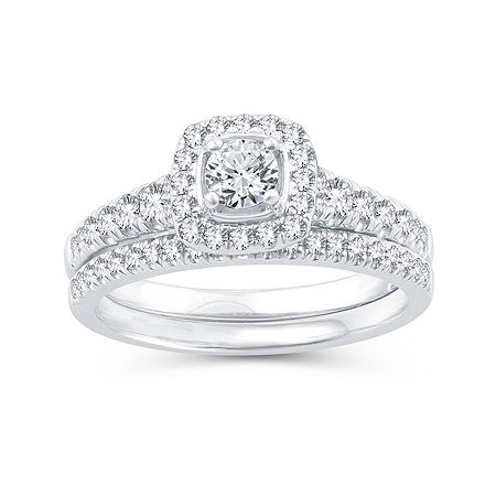 Click here for Womens 1 CT. T.W. Natural Diamond 10K White Gold C... prices