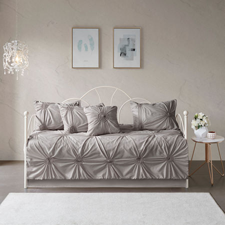Madison Park Leila 6-Pc. Quilt Set  Daybed - Dark Gray