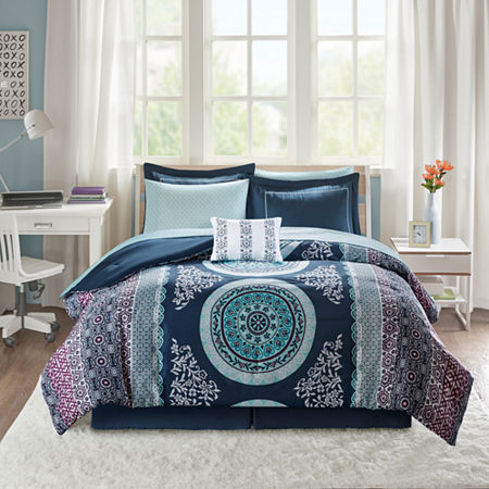Intelligent Design Loretta 7-Pc. Comforter Set  Twin - Navy