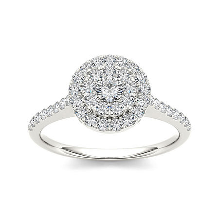 Click here for 3/4 CT.T.W. Natural Diamond 10K White Gold Engagem... prices