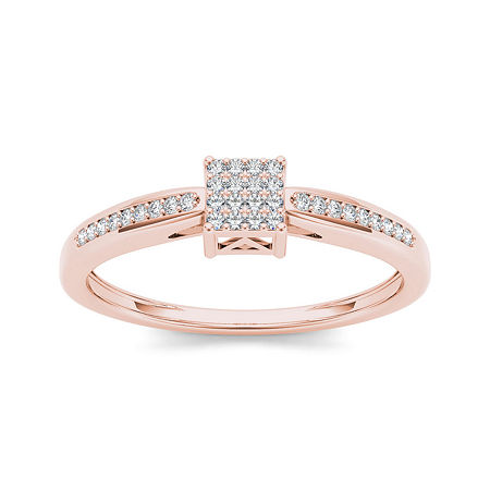 Click here for 1/6 CT.T.W. Natural Diamond 10K Rose Gold Engageme... prices