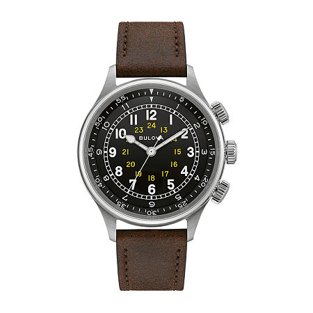 Click here for Bulova Classic Mens Brown Leather Strap Watch 96a2... prices
