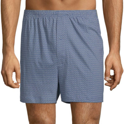 Stafford Mens Boxers 9597, Color: Blue Neat - JCPenney