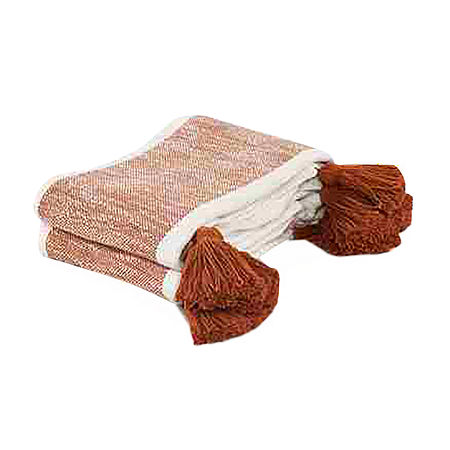 Click here for Lr Home Bolly Stripe Washable Throw  One Size  Ora... prices