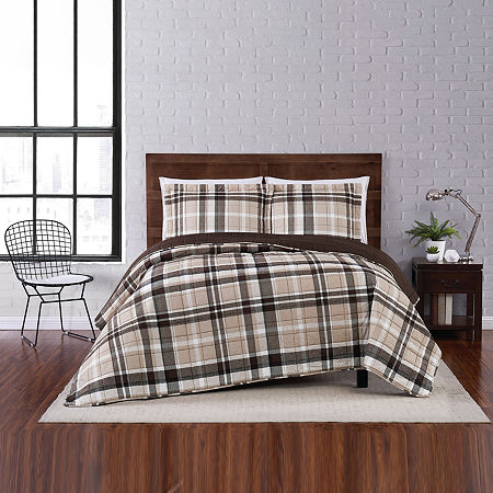 Click here for Truly Soft Paulette Plaid Quilt Set  One Size  Bei... prices