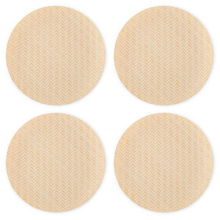Click here for Turquoise Sun 15in Faux Rattan Natural 4-pc. Place... prices