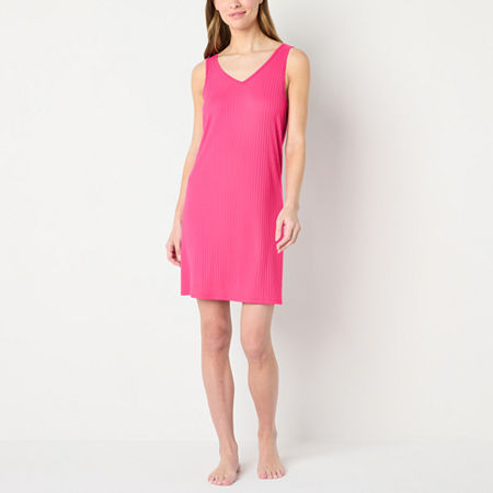 Click here for Ambrielle Womens Rib V Neck Sleeveless Nightshirt... prices