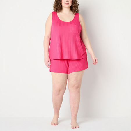 Click here for Ambrielle Womens Rib Sleeveless 2-pc. Plus Pajama... prices