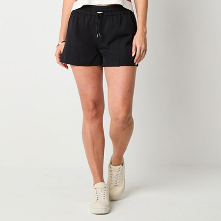 Click here for Stylus Womens Mid Rise Pull-On Short  X-small  Bla... prices
