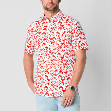 Click here for St. Johns Bay Printed Chambray Mens Short Sleeve S... prices