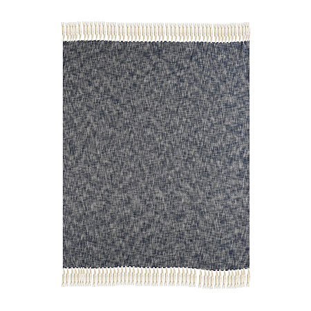 Click here for LR Home Lilli Solid Throw  One Size  Blue prices