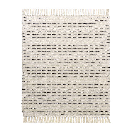 Click here for LR Home Tony Stripe Reversible Throw  One Size  Gr... prices