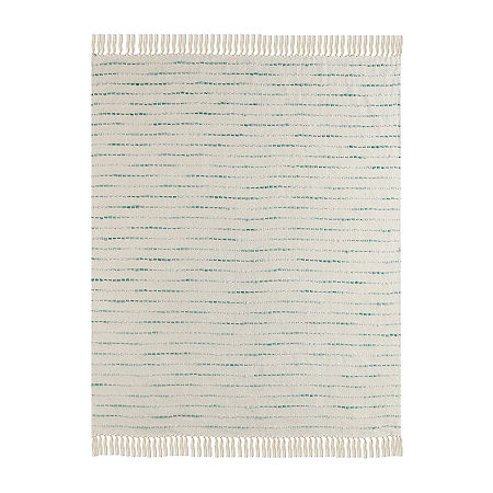 Click here for LR Home Tony Stripe Reversible Throw  One Size  Wh... prices