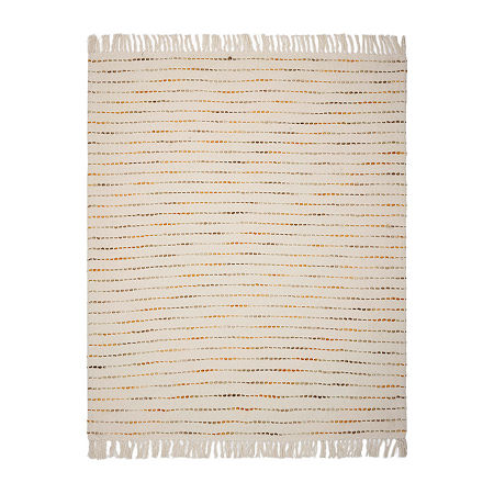 Click here for LR Home Tony Stripe Reversible Throw  One Size  Wh... prices