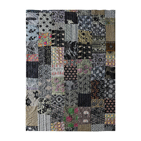 Click here for LR Home Kher Patchwork Midweight Throw  One Size... prices