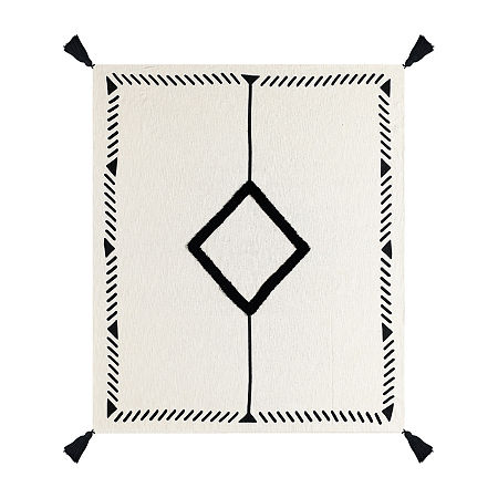 Click here for LR Home Daniel Diamond Throw  One Size  Black prices