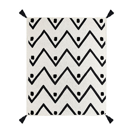 Click here for LR Home Owen Tribal Throw  One Size  Black prices