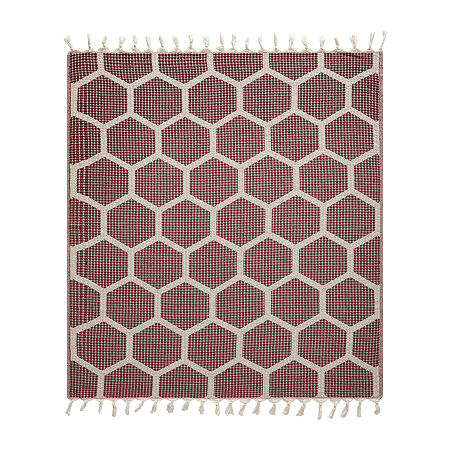 Click here for LR Home Ashe Geometric Washable Throw  One Size  R... prices
