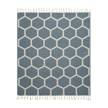 Click here for LR Home Ashe Geometric Washable Throw  One Size  B... prices