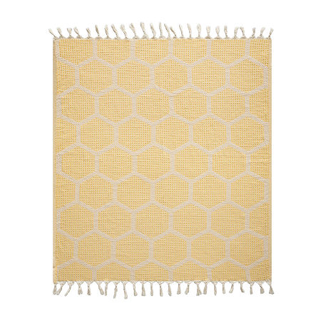 Click here for LR Home Ashe Geometric Washable Throw  One Size  Y... prices