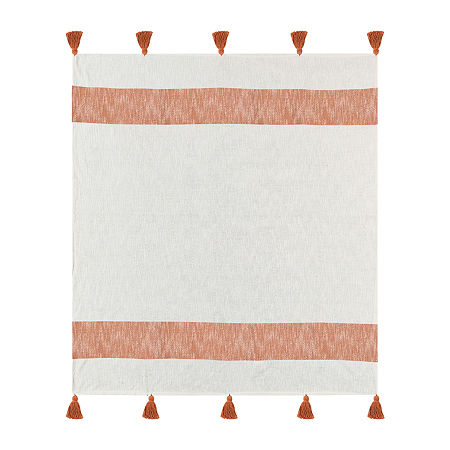 Click here for LR Home Bolly Stripe Washable Throw  One Size  Ora... prices