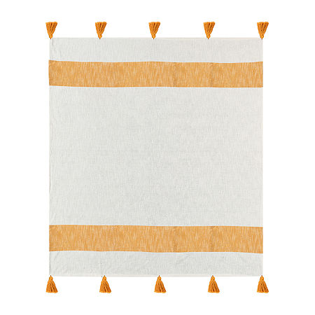 Click here for LR Home Bolly Stripe Washable Throw  One Size  Yel... prices