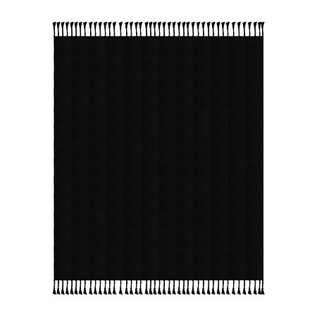 Click here for LR Home Grayson Solid Reversible Throw  One Size... prices