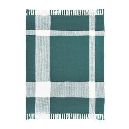 Click here for LR Home Dylan Checked Reversible Throw  One Size... prices