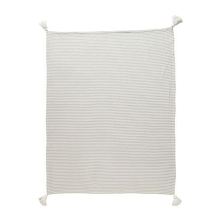 Click here for LR Home Elias Stripe Throw  One Size  Gray prices